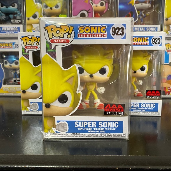 Funko | Toys | Funko Pop Games Super Sonic 923 Aaa Anime Exclusive With ...